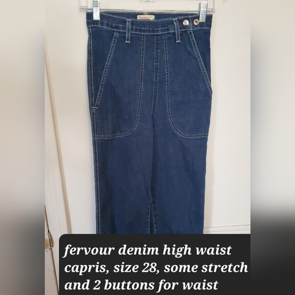 Fervour | Jeans | Fervour Denim High Waist Capris 95s Inspired | Poshmark